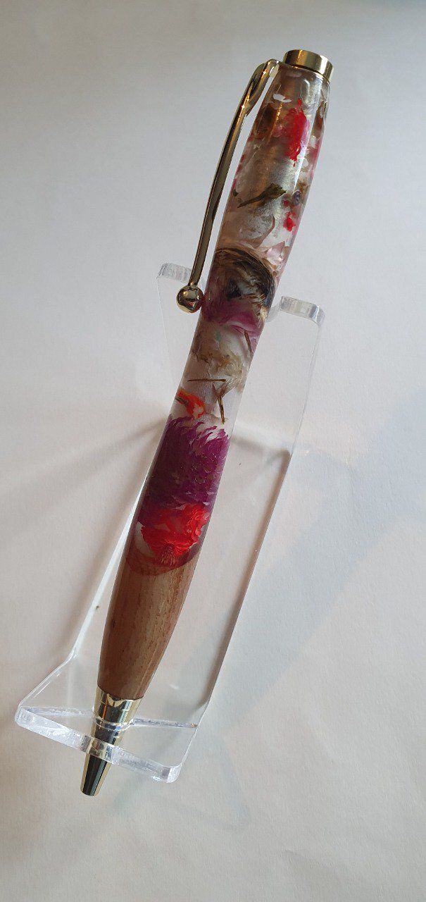 Stylo hybrid mono bloc Châtaigner fleuri - Stylosdecobois